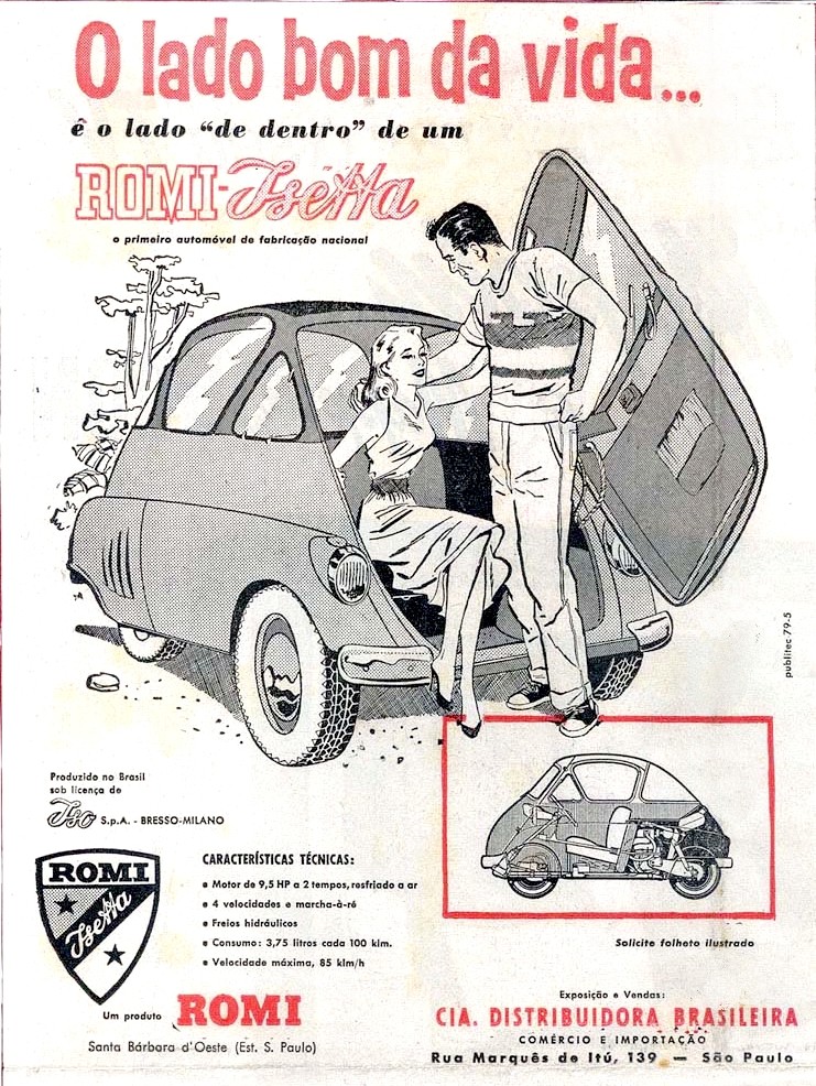 Romi-Isetta, primeiro carro produzido no Brasil, completa 60 anos | Rebimboca - O Globo