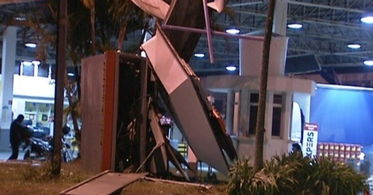 G1 Quadrilha Explode Caixa Eletrônico Em Mercado De Santos Notícias