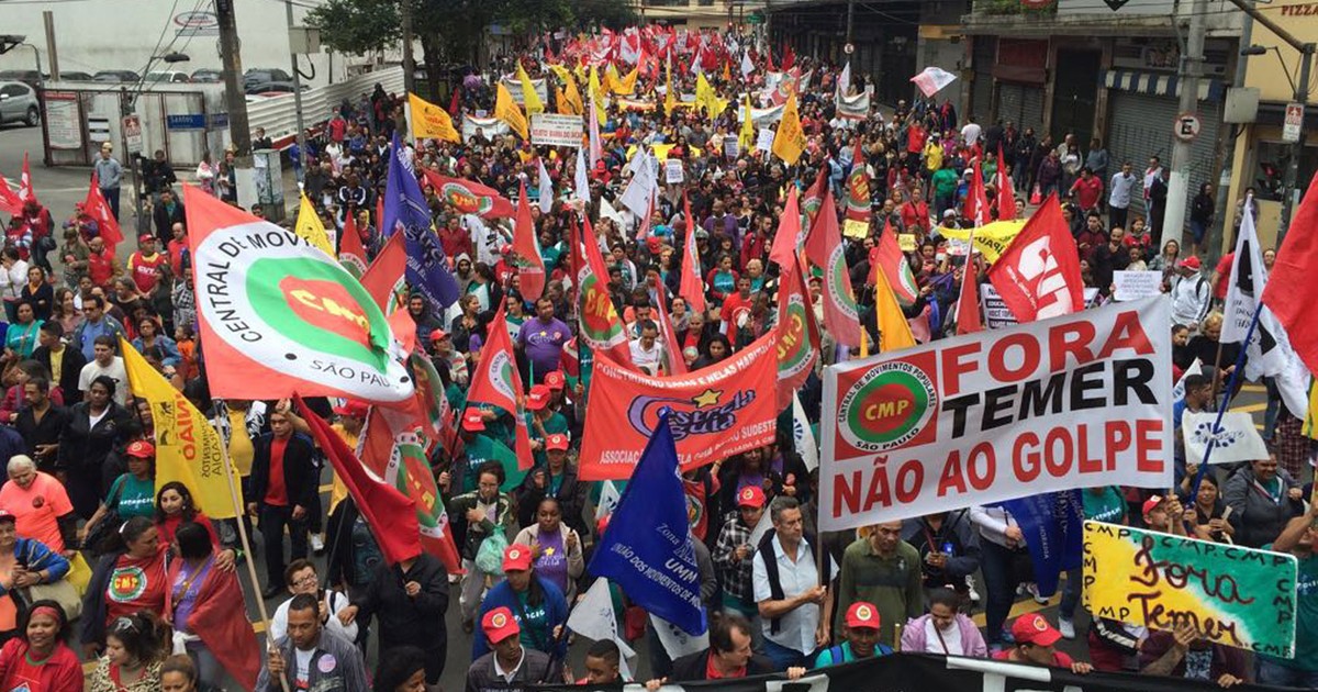G1 Manifestantes Fazem Ato Contra Temer Em Sp No Feriado Da