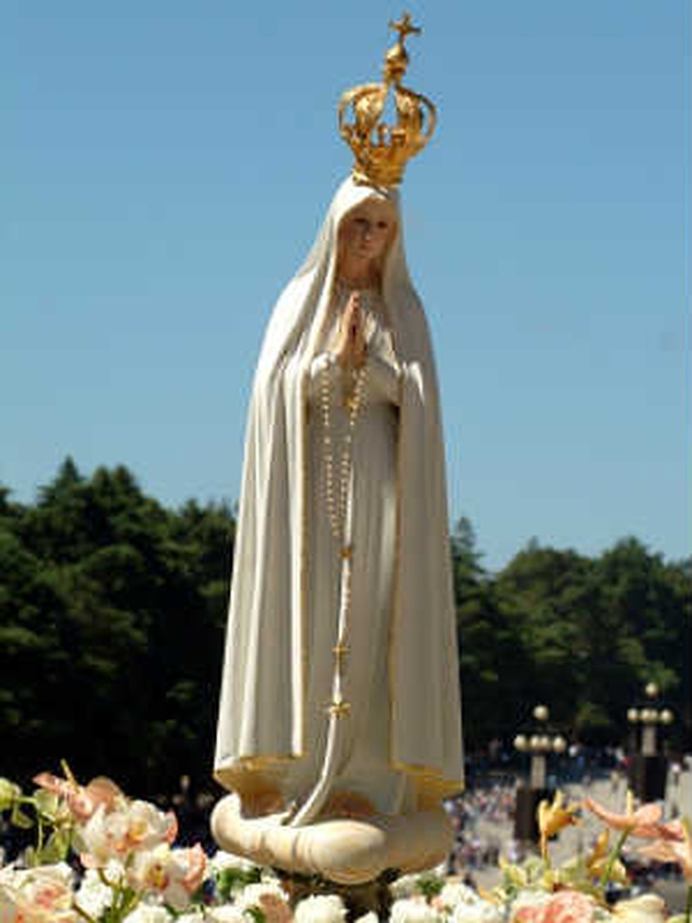 Imagem Peregrina De Nossa Senhora De Fátima De Portugal Chega A Santos
