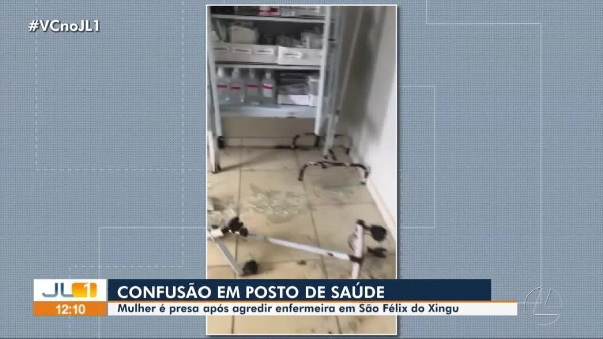 Mulher é presa no Pará após agredir enfermeira e danificar posto de
