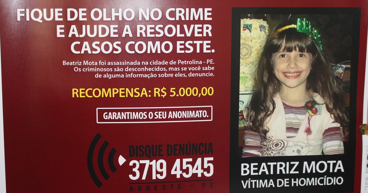 G1 Caso Beatriz Disque Denúncia Oferece Recompensa Por Informações