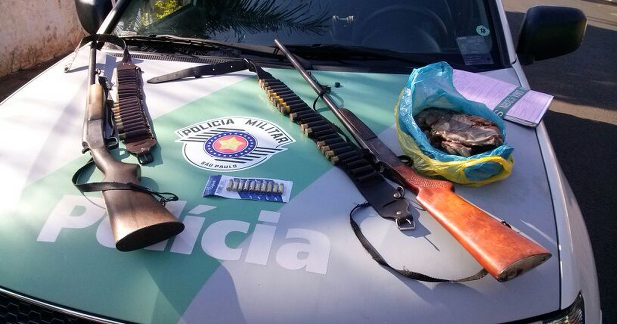 G1 Homem é Preso Por Caça E Posse Ilegal De Armas Em Arealva