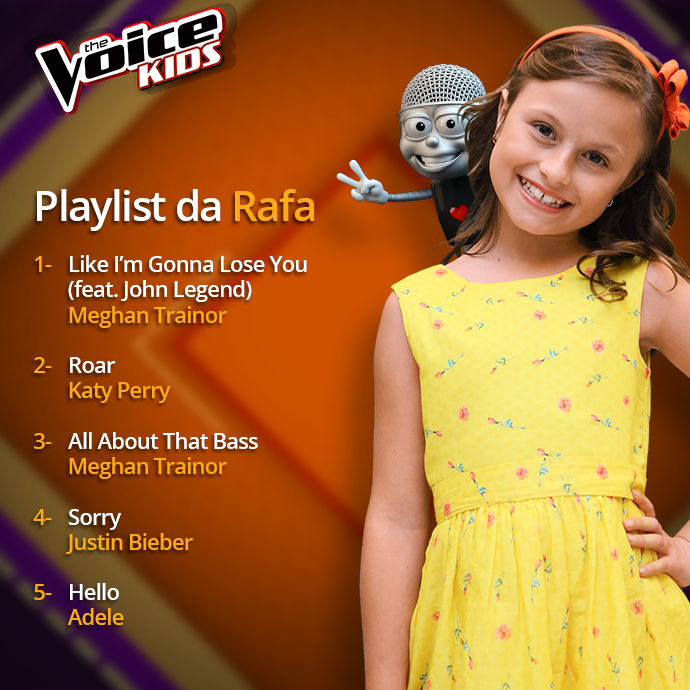 'The Voice Kids': confira as cinco músicas preferidas de Rafa Gomes - notícias em Bastidores