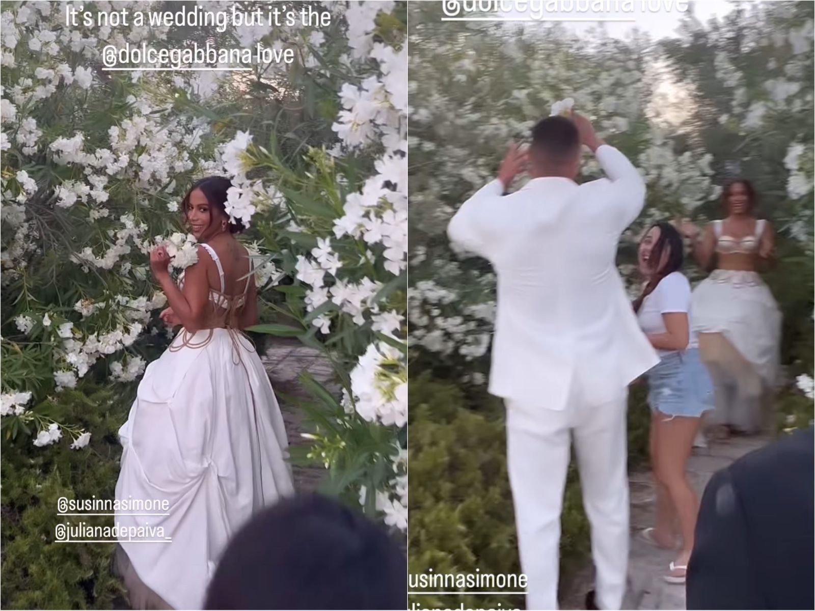 Ator Simone Susinna posta beijando o pé de Anitta