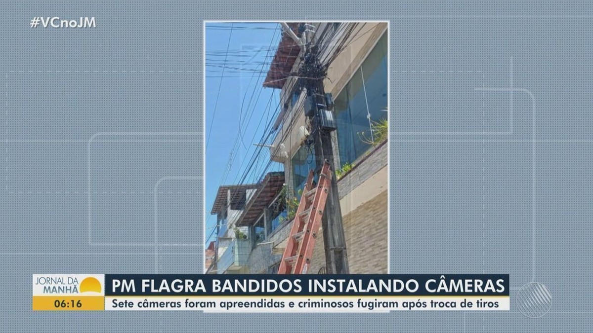 PM apreende câmeras que seriam usadas por criminosos para monitorar