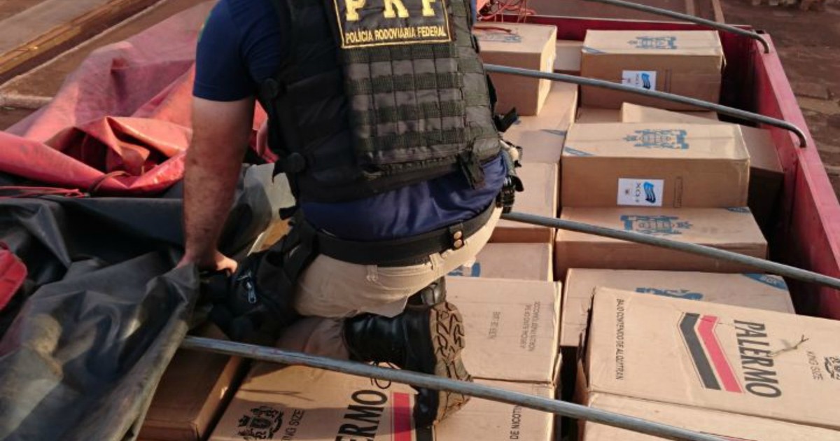 G1 Prf Apreende Carreta Com 100 Mil Maços De Cigarros Contrabandeados