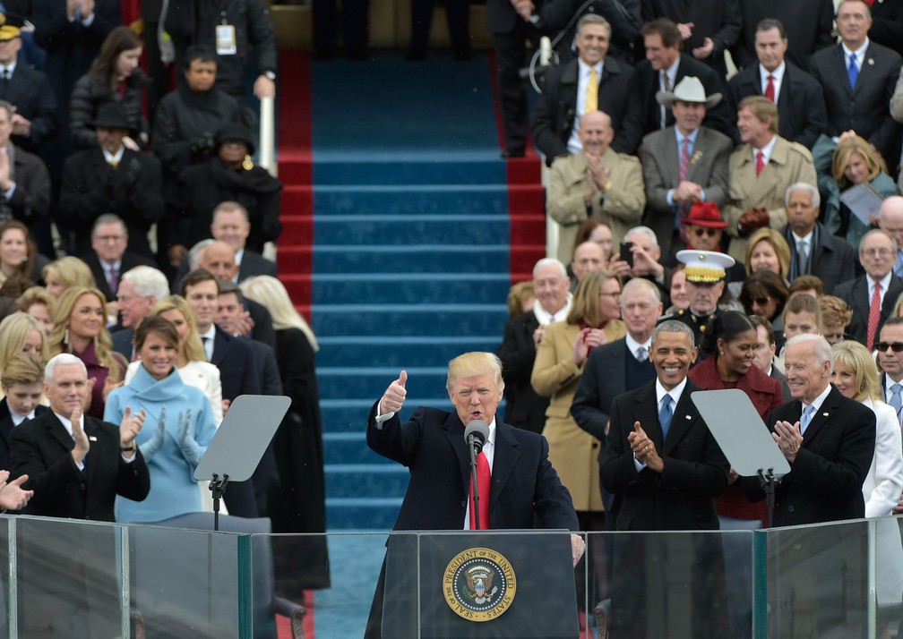 Posse De Donald Trump Como Presidente Dos Eua Fotos Mundo G1