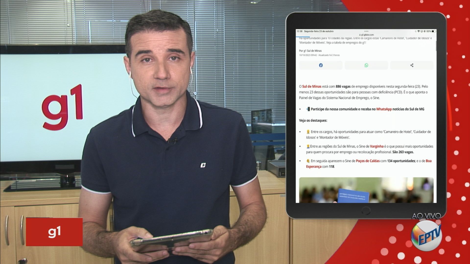 VÍDEOS EPTV 1 Sul de Minas de segunda feira 23 de outubro de 2023
