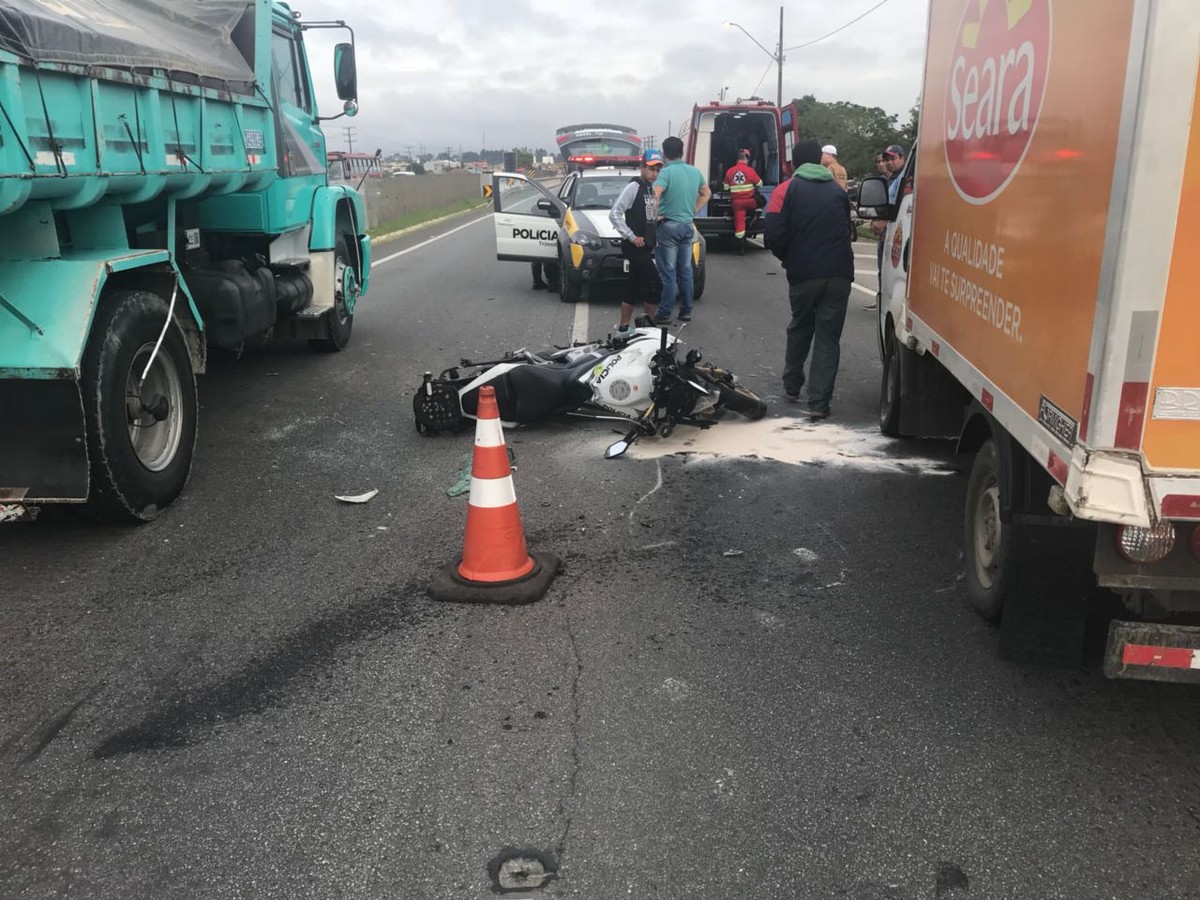 PM morre depois de acidente de trânsito na BR 277 na Região de