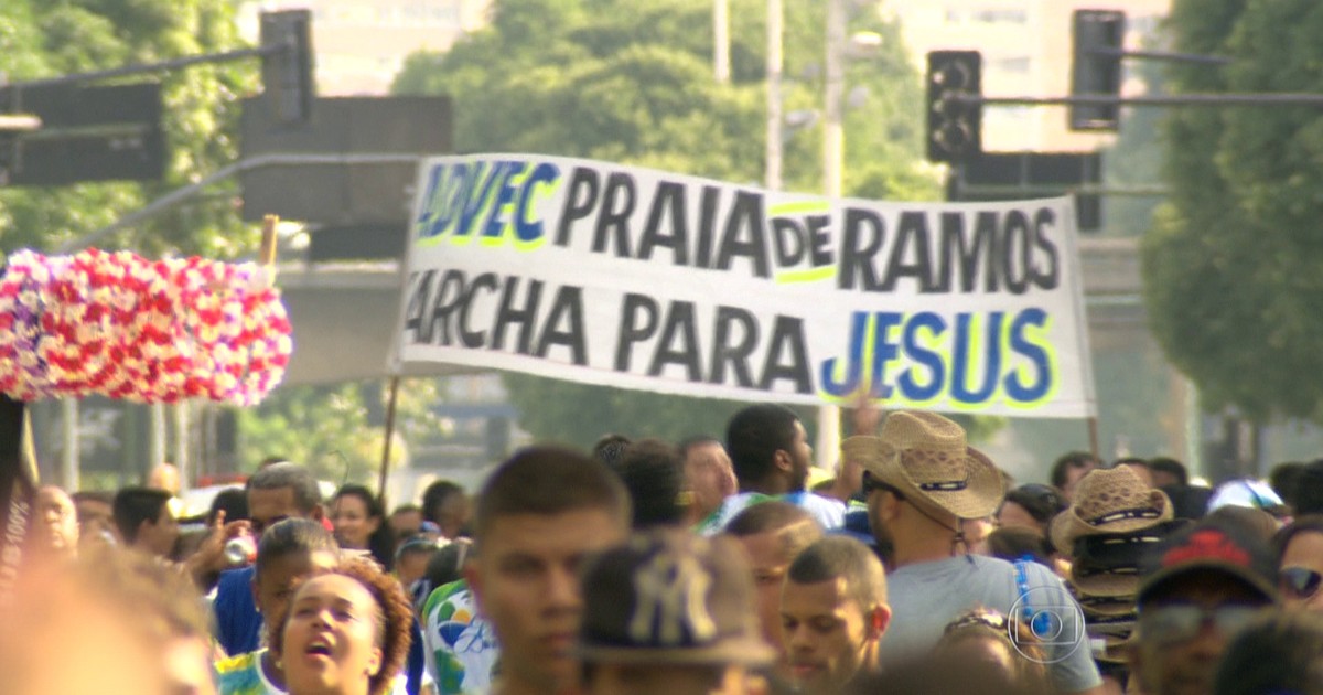 G Marcha para Jesus reúne multidão no Centro do Rio notícias em Rio de Janeiro
