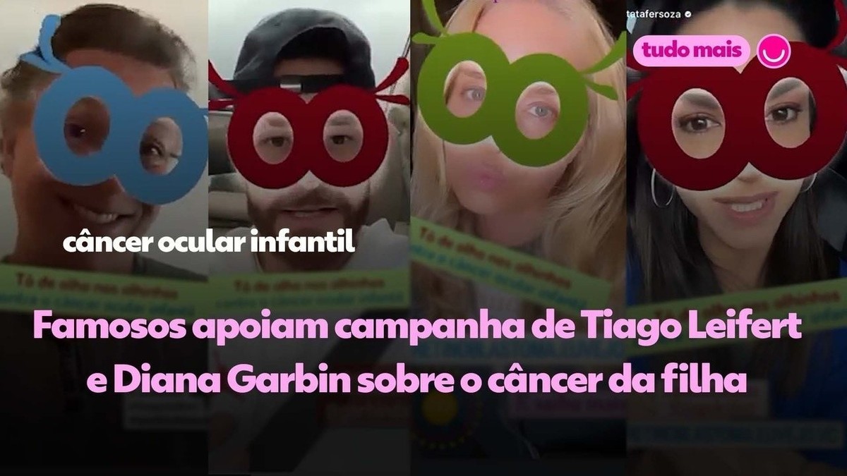 Tiago Leifert e Daiana Garbin lançam campanha sobre câncer ocular da