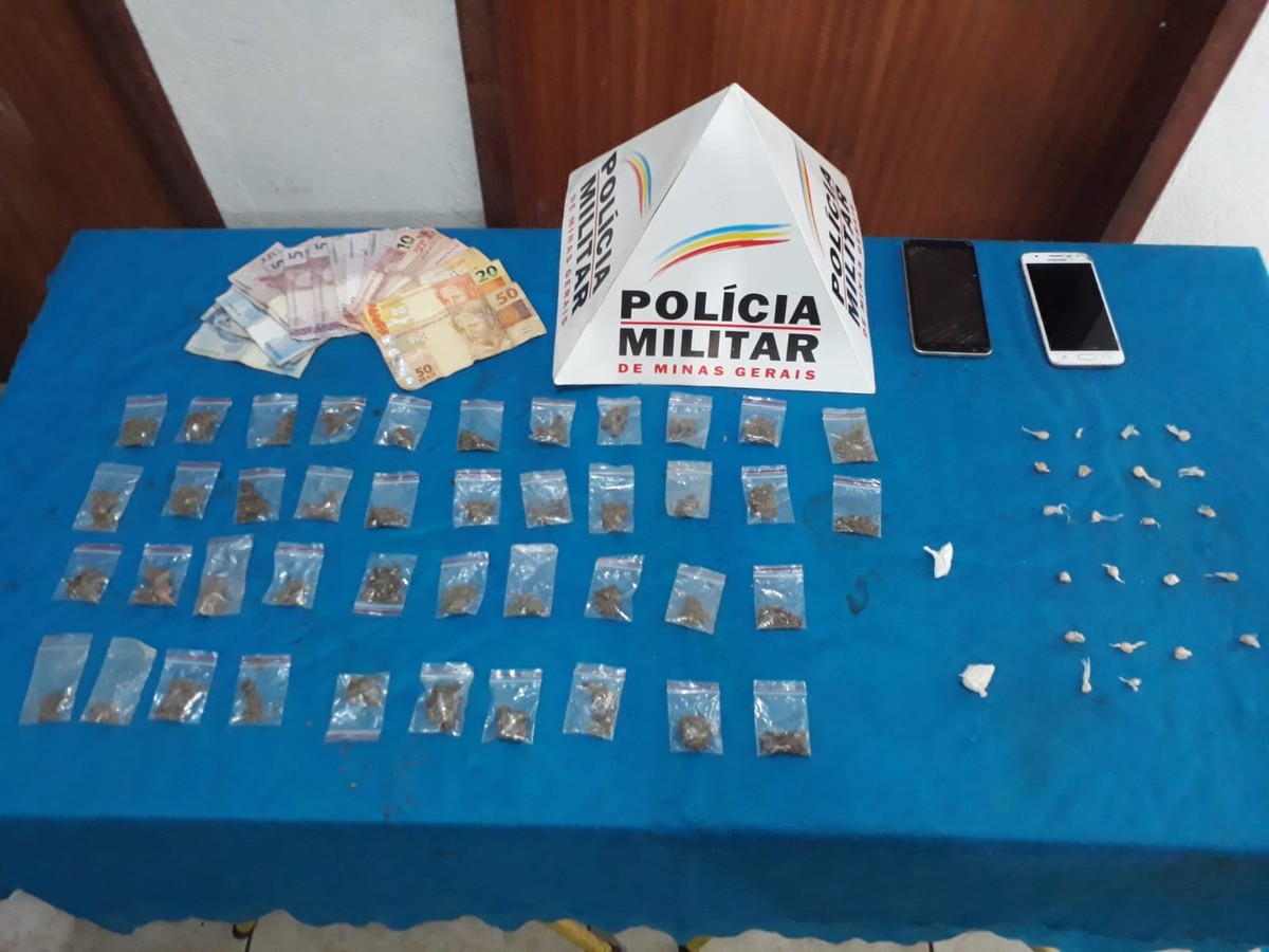 Adolescente é apreendido porções de maconha crack e cocaína em