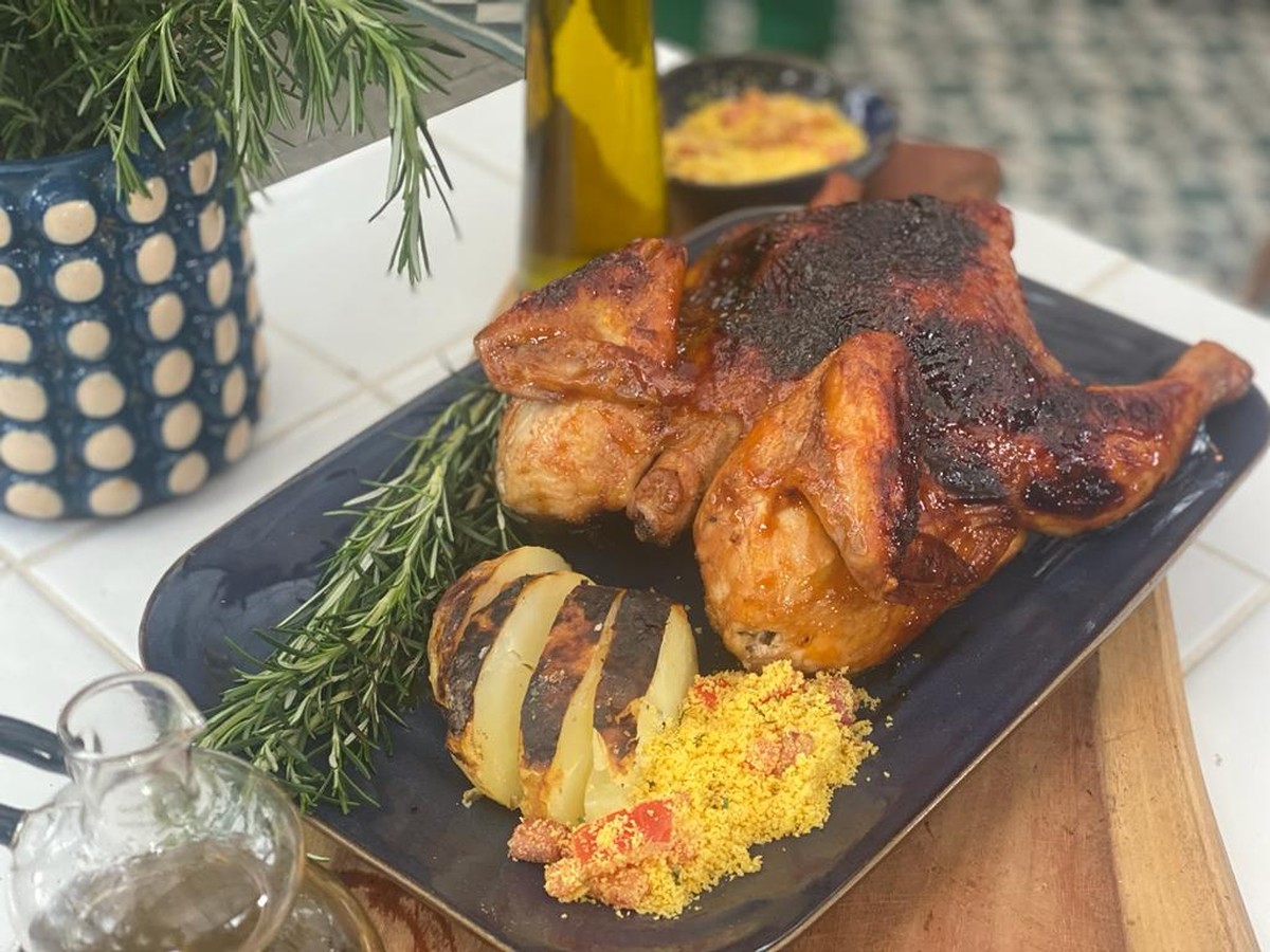 Frango Assado Na Brasa Receitas
