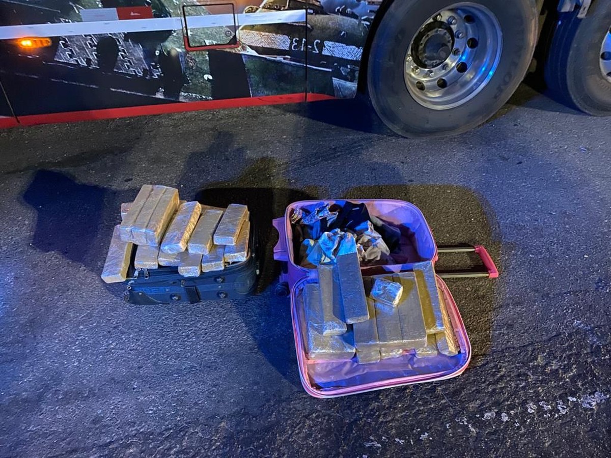 Mulher é presa ao ser flagrada transportando mais de 40 tabletes de