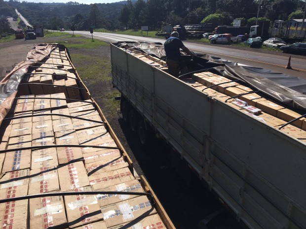 G1 Prf Apreende 560 Mil Maços De Cigarros Contrabandeados No Paraná