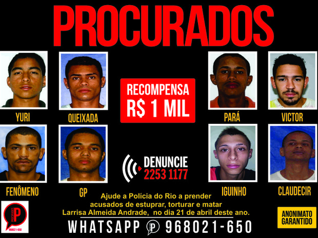 G1 Oito Suspeitos De Estuprar E Torturar Jovem No Rj Têm Foto