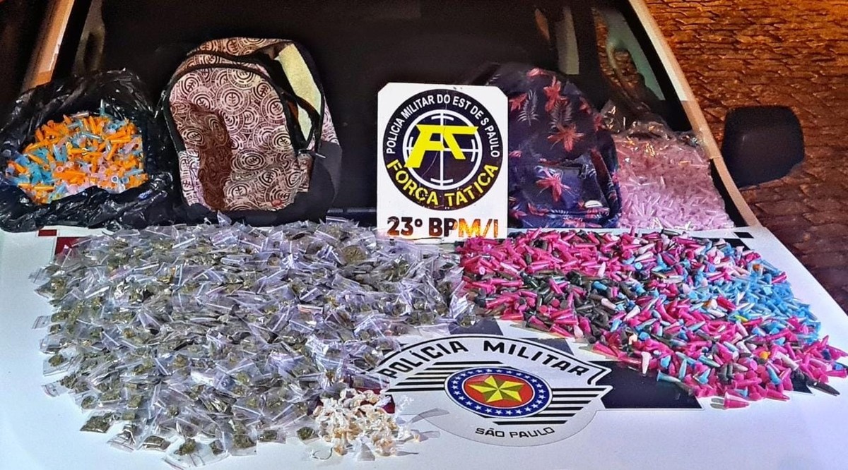 Adolescente é apreendido 2 5 mil porções de maconha cocaína e