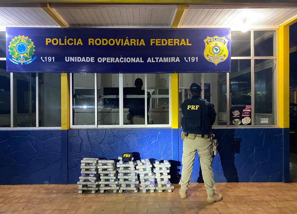 PRF apreende mais de quilos de maconha na BR em Pacajá Pará G