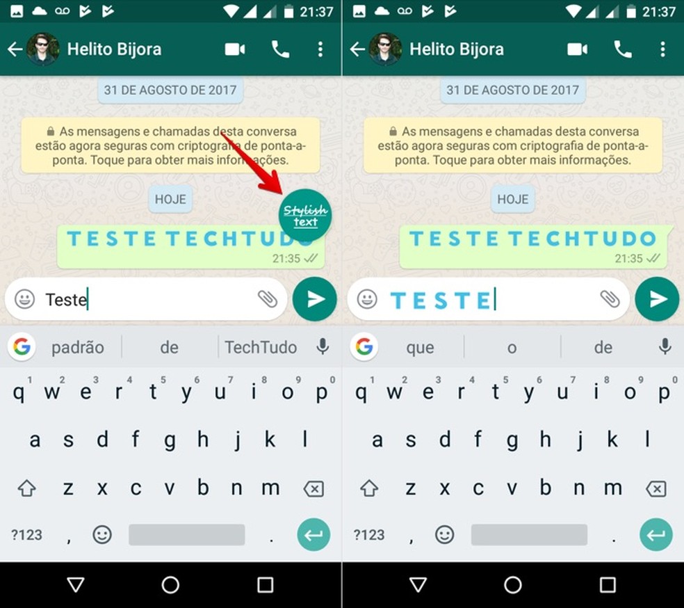 Como mudar a letra do WhatsApp com o app Stylish Text | Redes sociais ...