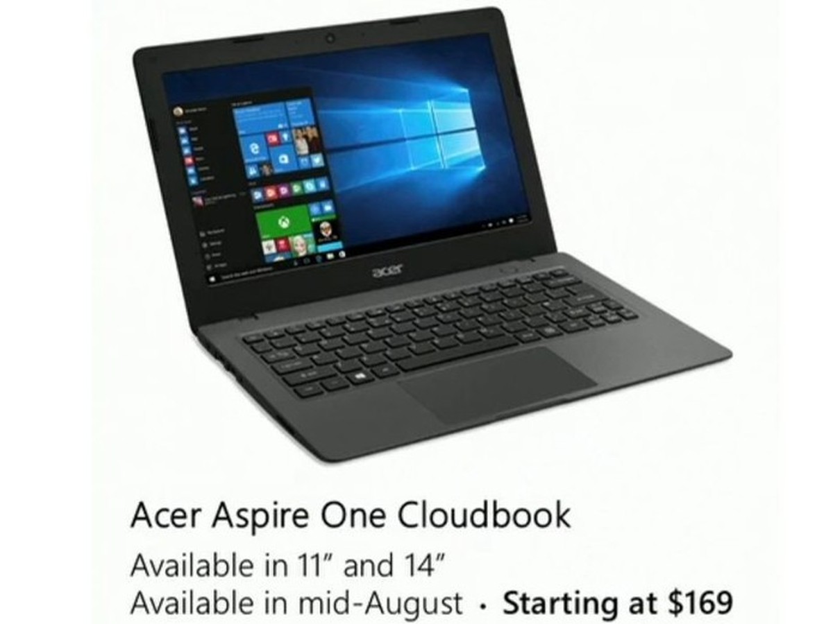 Microsoft e Acer desenvolvem o notebook para concorrer com Chromebook ...