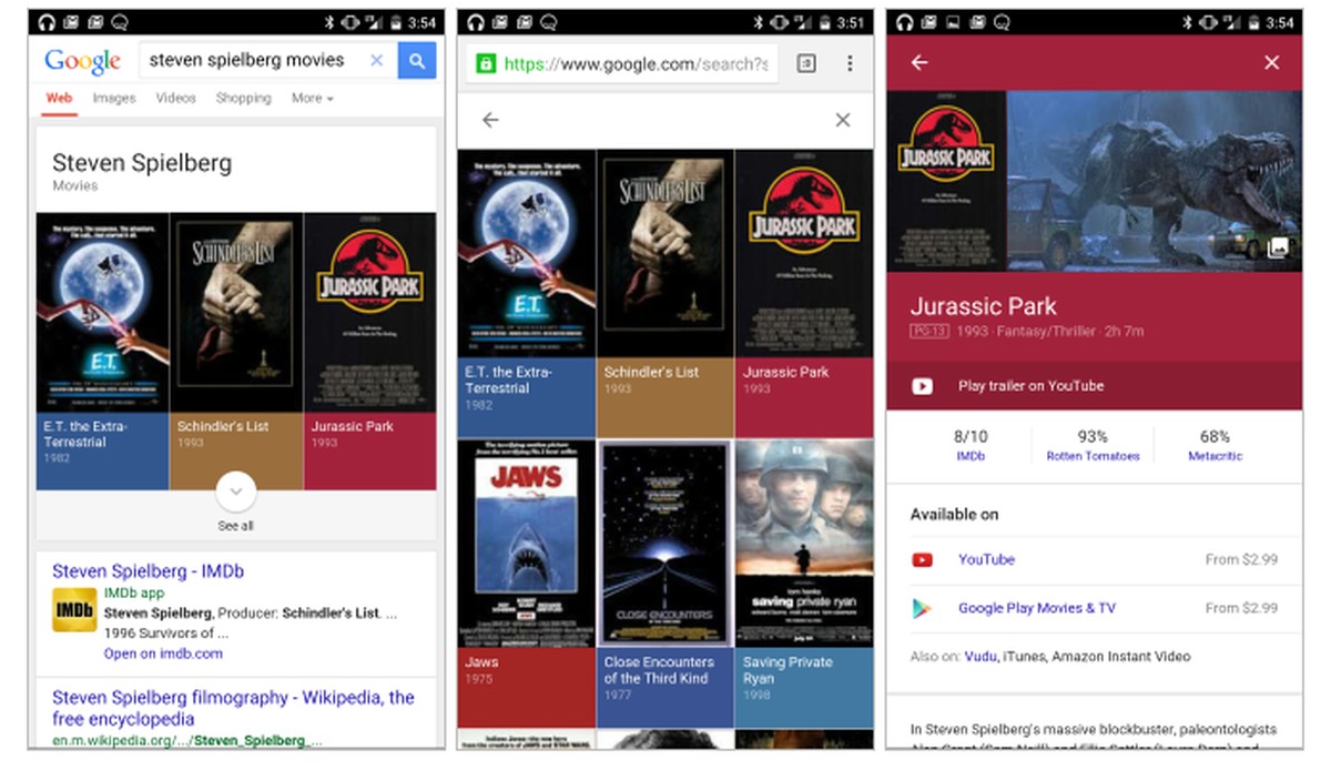 Google Search para Android ganha cartazes de filme em buscas | Notícias ...