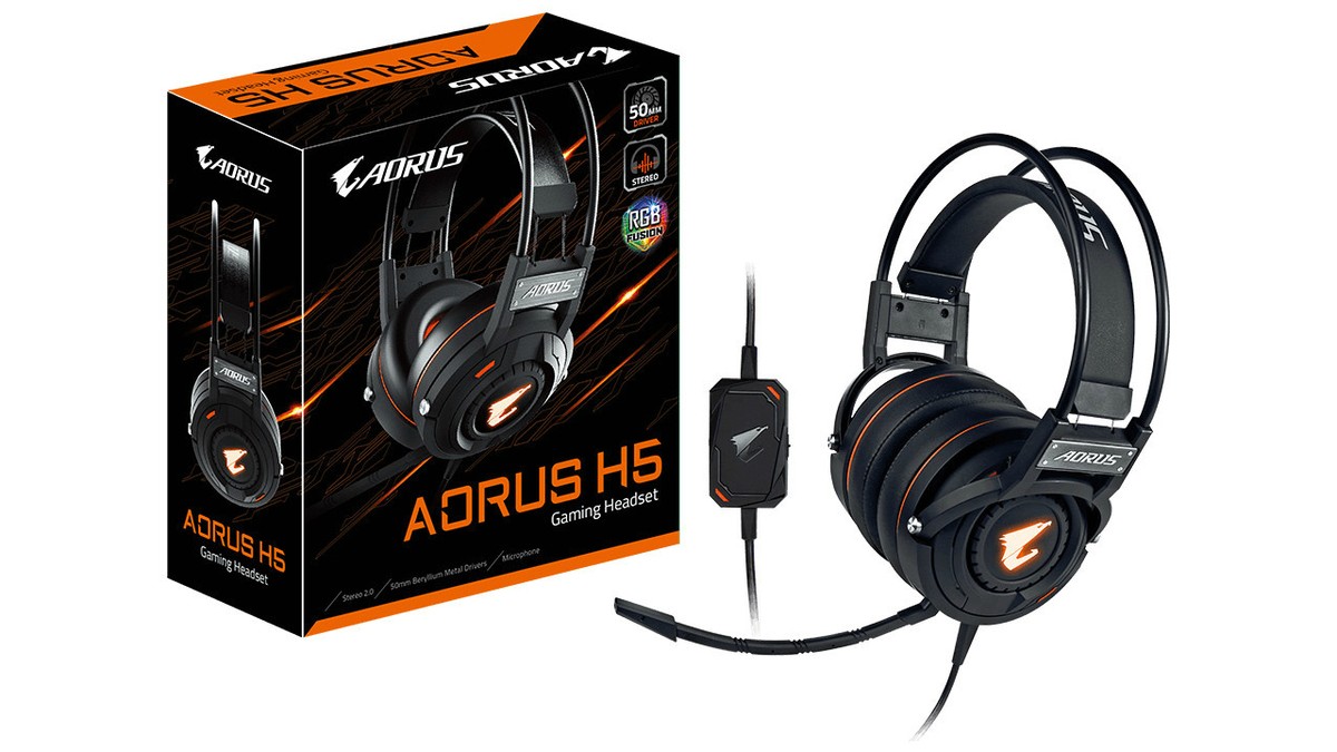 Aorus H5: Gigabyte anuncia headset gamer com drivers Beryllium de 50 mm ...