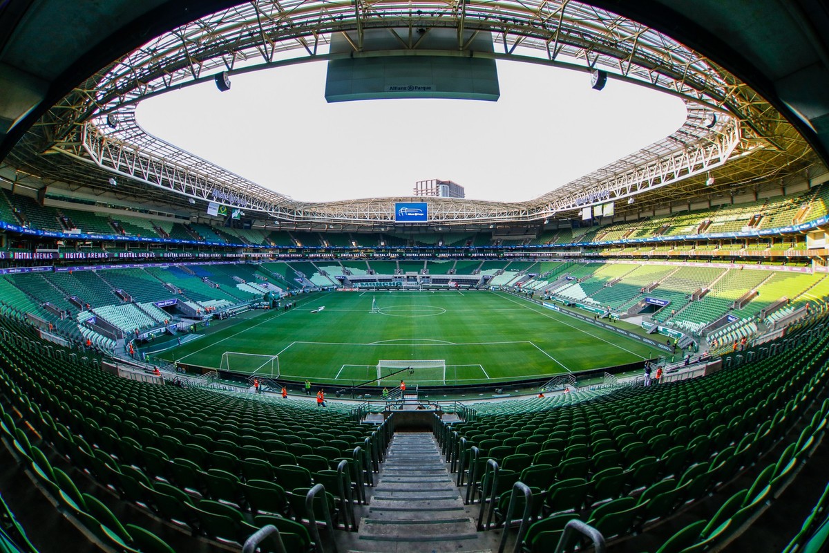 Palmeiras Se Posiciona Sobre Jogo Com Torcida única Segurança é Um
