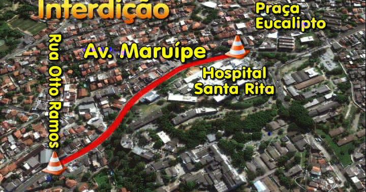 G1 - Avenida Maruípe, em Vitória, está interditada para obras ...