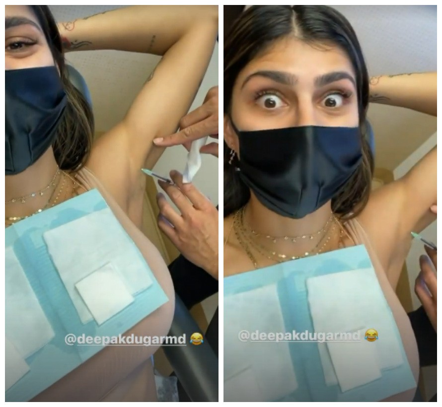 Mia Khalifa Surpreende Fãs Mostrando Aplicação De Botox Nas Axilas