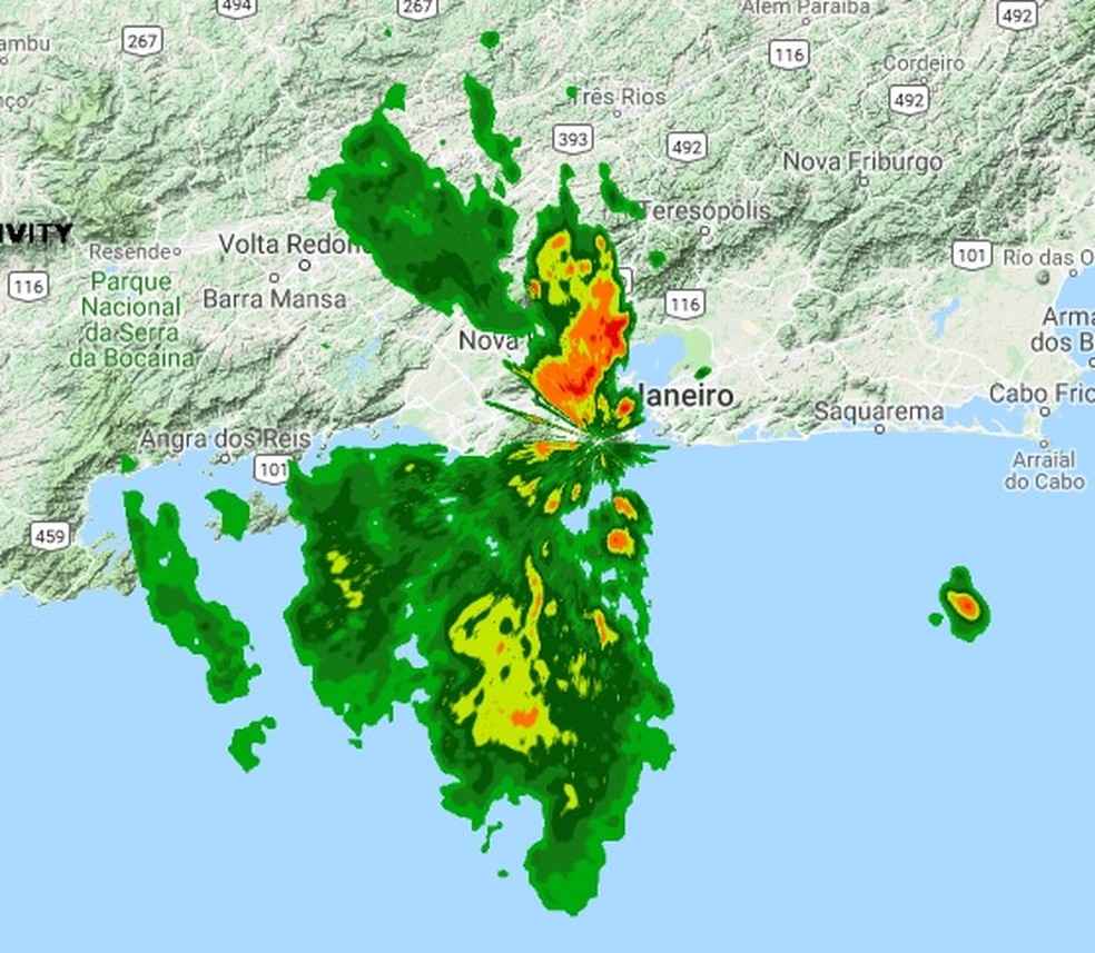 Frente fria traz chuva ao Rio; Santos Dumont chega a fechar | Rio de ...