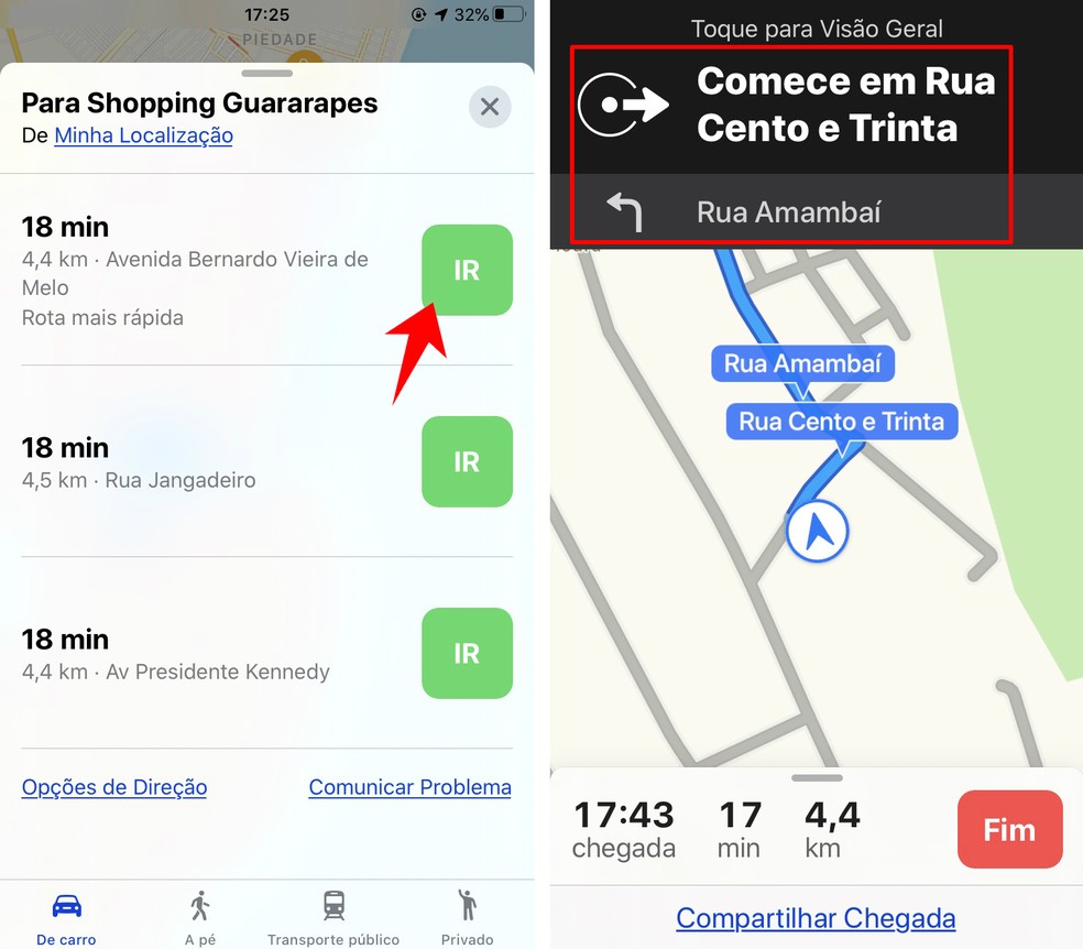 Como traçar rota ponto a ponto no Google Maps e no Apple Maps | Mapas e ...
