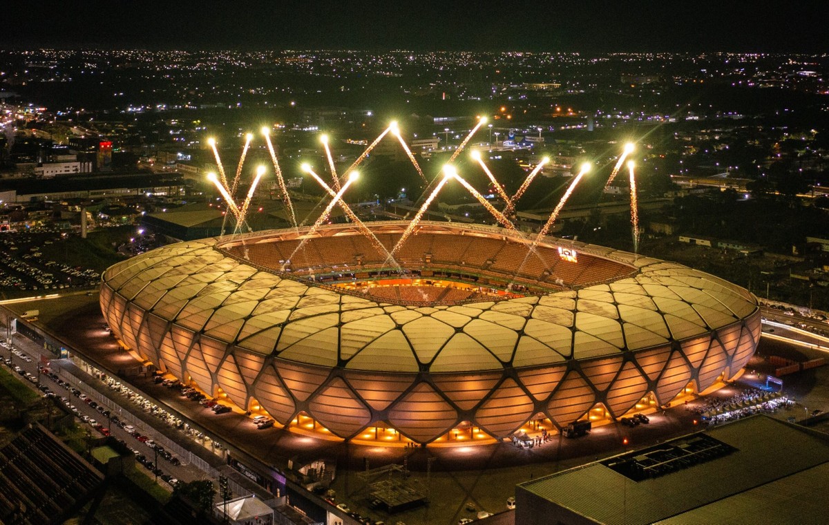 Em Manaus, estádio da Copa do Mundo de 2014 recebe mais shows que jogos ...