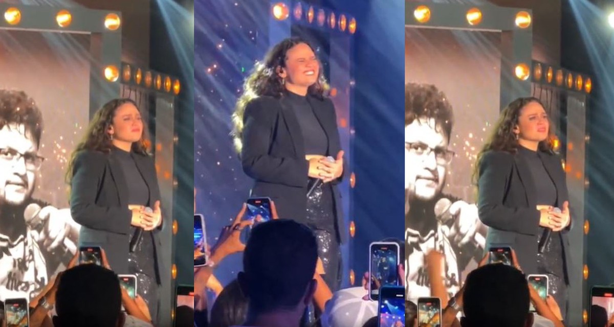 Luiza chora ao homenagear Maurílio em gravação de primeiro DVD solo ...