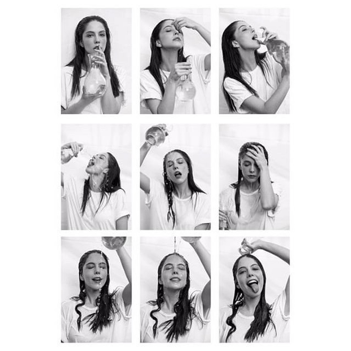 Bia Arantes surge toda molhada em fotos e brinca: "Lembrete para você ...