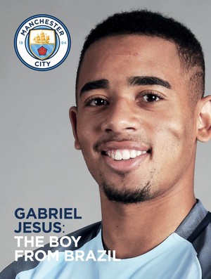 Em alta, Gabriel Jesus estampa folheto do Manchester City: "O garoto do ...