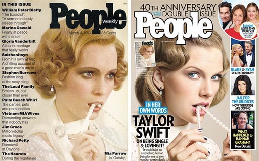 Taylor Swift recria primeira capa da revista 'People' - Quem | Popquem