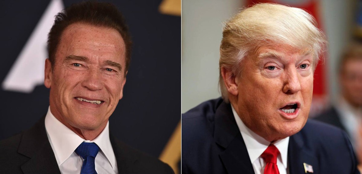 A polêmica entre Donald Trump e o ator Arnold Schwarzenegger, seu ...
