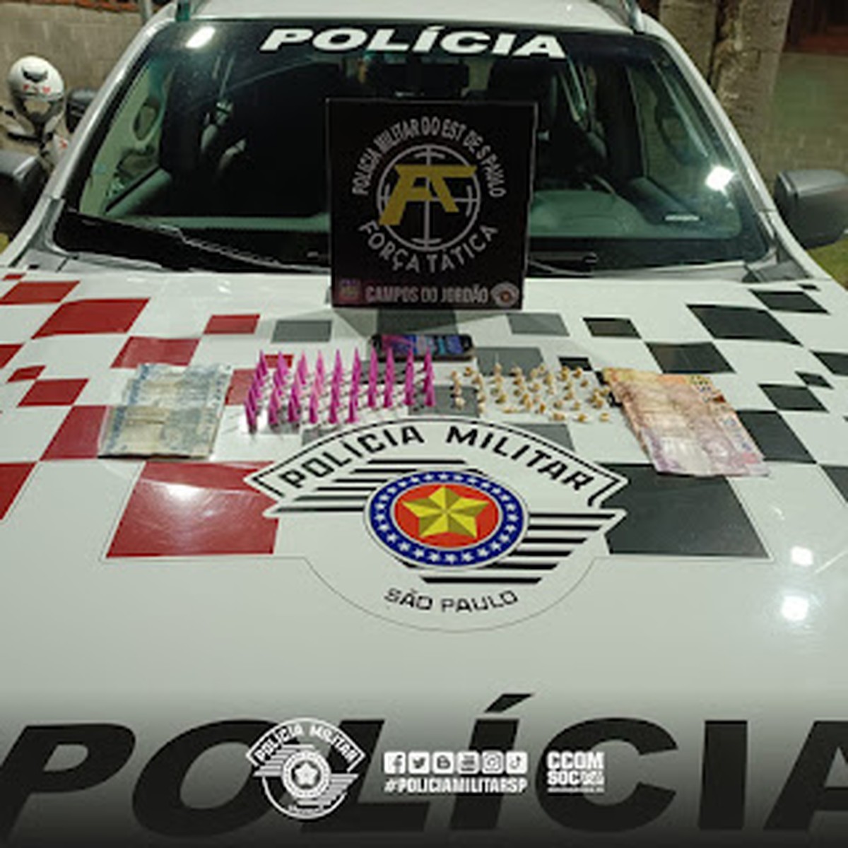 Pm Prende Dois Homens Por Tráfico De Drogas Em Campos Do Jordão E