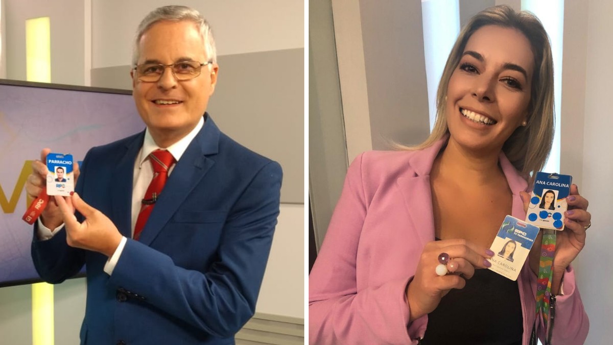 Apresentadores e repórteres da RPC fazem fotos comemorativas com ...