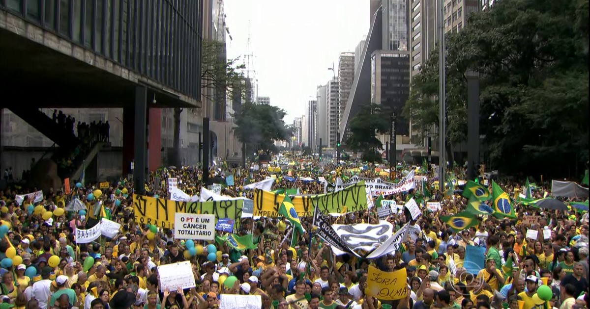 Hora 1 - Protesto em SP fica marcado como um dos maiores dos últimos tempos