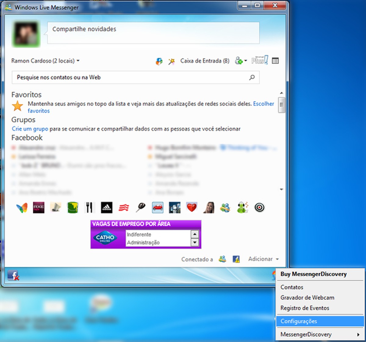 Descubra quando um contato abrir sua janela no MSN | Dicas e Tutoriais ...