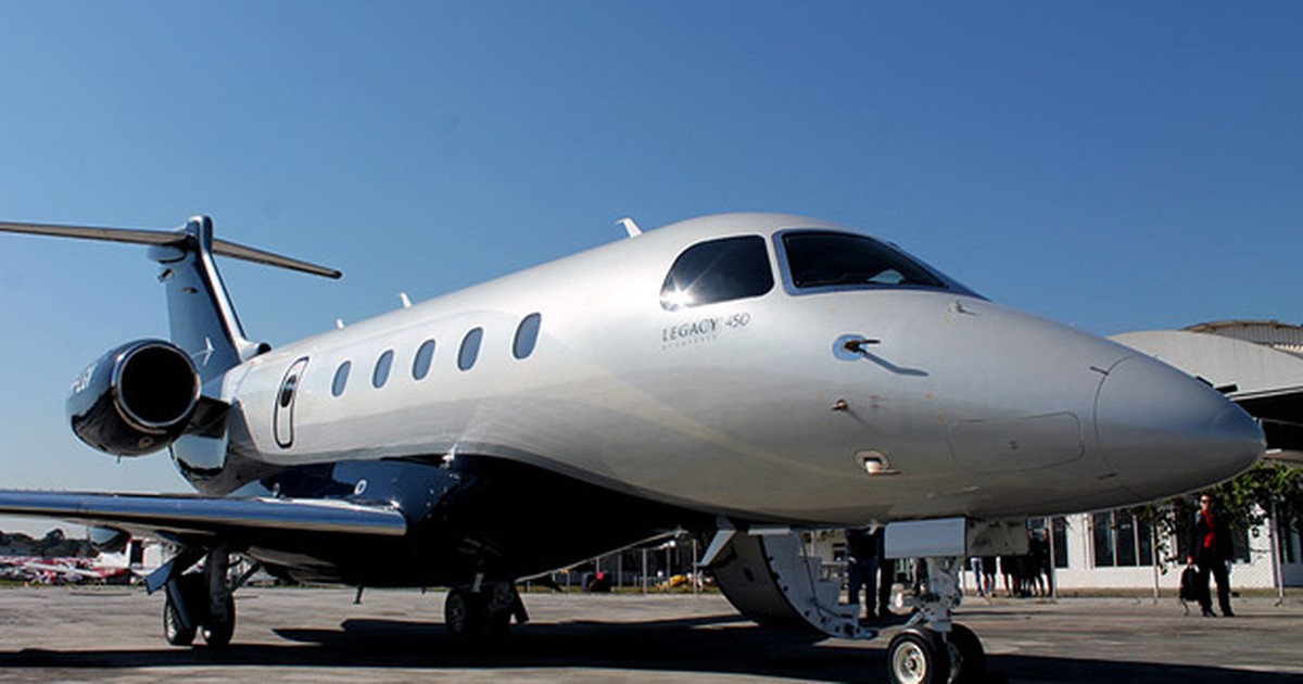 G1 - Embraer apresenta Legacy 450 em feira de aviação em São Paulo ...