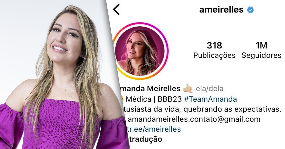 Amanda, do BBB 23, chega a 1 milhão de seguidores na rede social ...