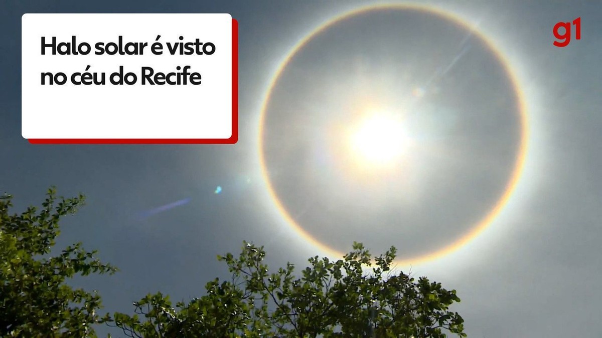 VÍDEO: Halo solar forma arco-íris em torno do sol em Pernambuco ...