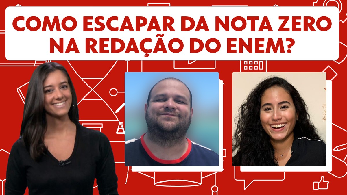 Live 'g1 Enem': como escapar da nota zero na redação? ASSISTA às 14h ...
