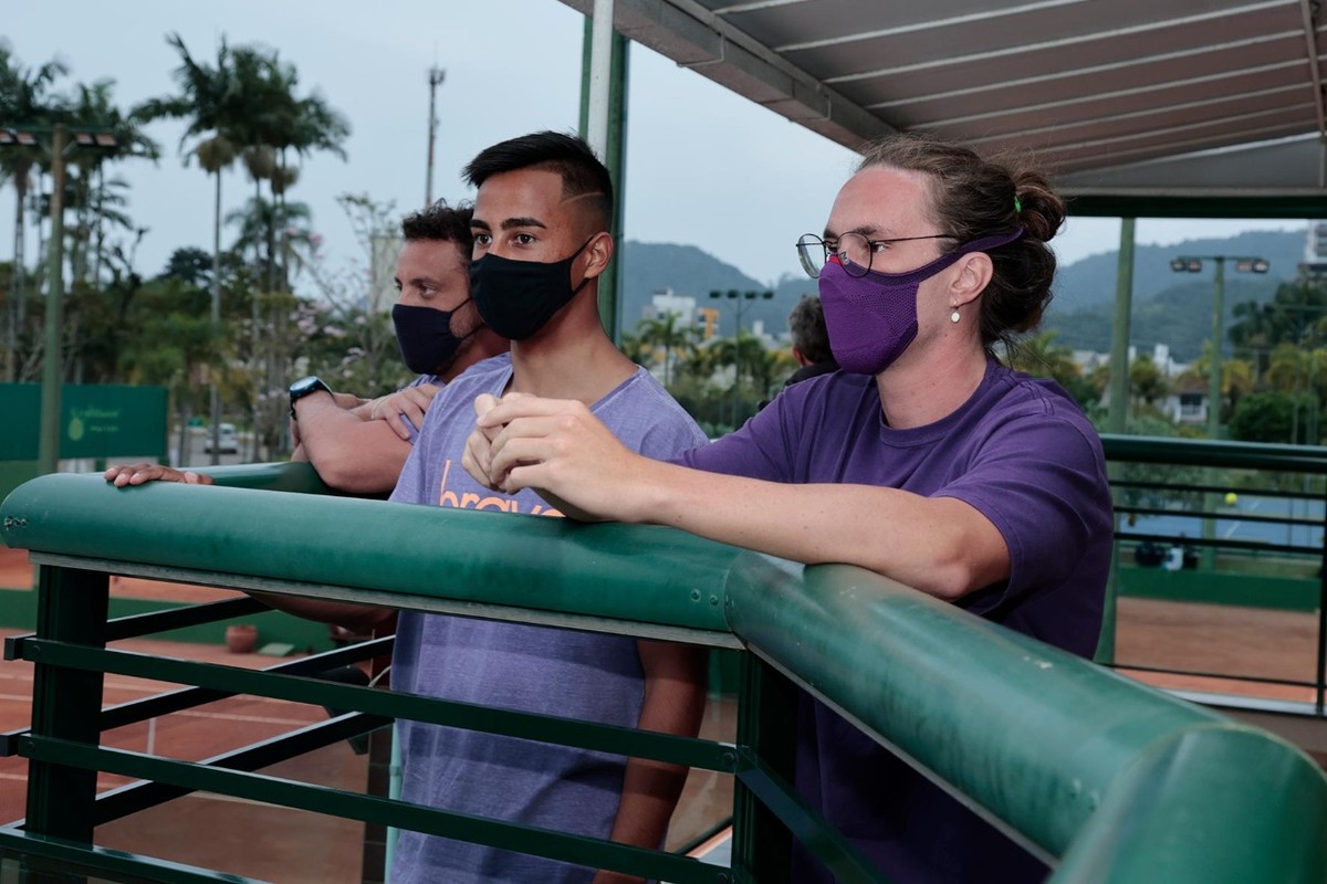 Tenista na infância, Vitor Kley acompanha torneio internacional em SC ...