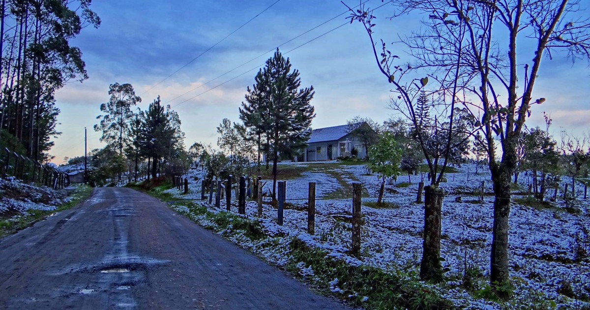 G1 - Santa Catarina registra neve em mais de 60 cidades - notícias em ...