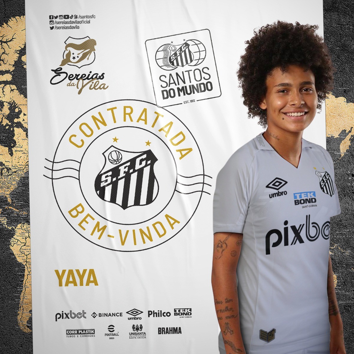 Santos anuncia Yaya como reforço para o time feminino | santos | ge