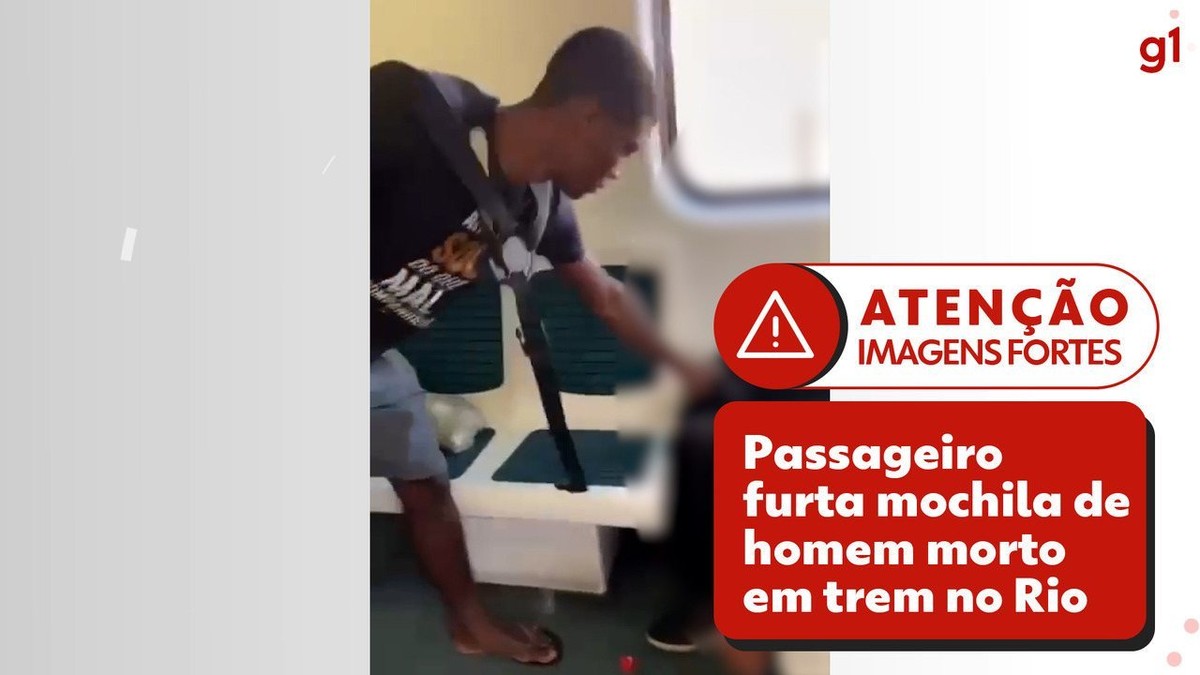 VÍdeo Passageiro Furta Bolsa Após Homem Ser Assassinado Em Trem Rio
